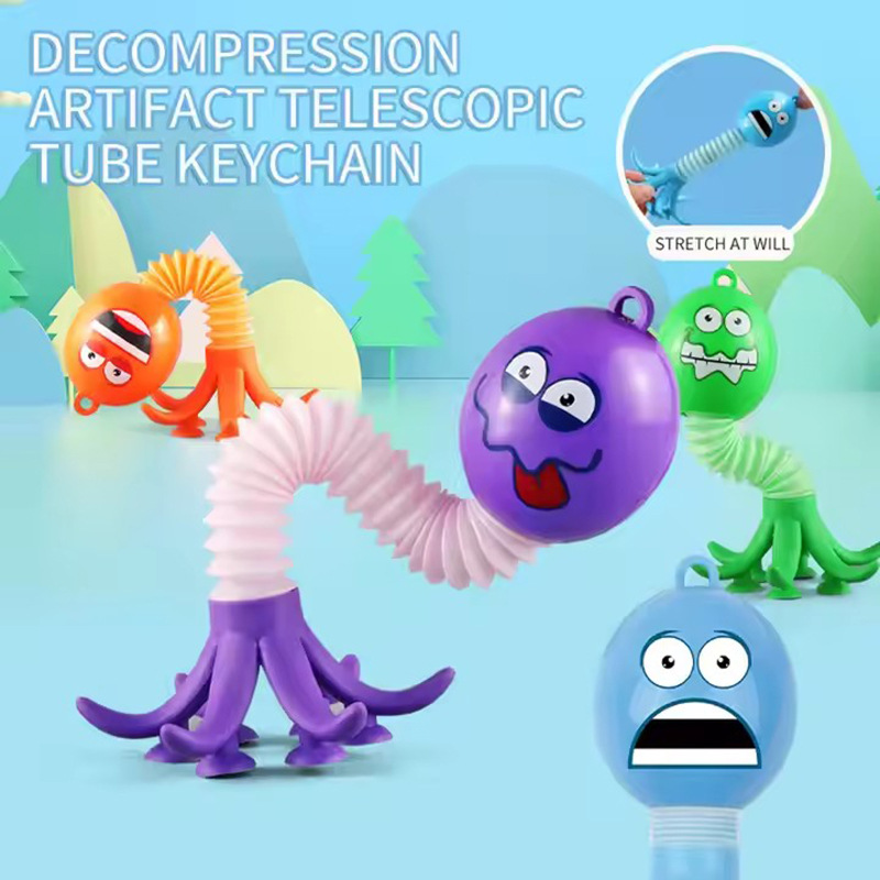 Children's elastic decompression octopus mobile phone holder various s