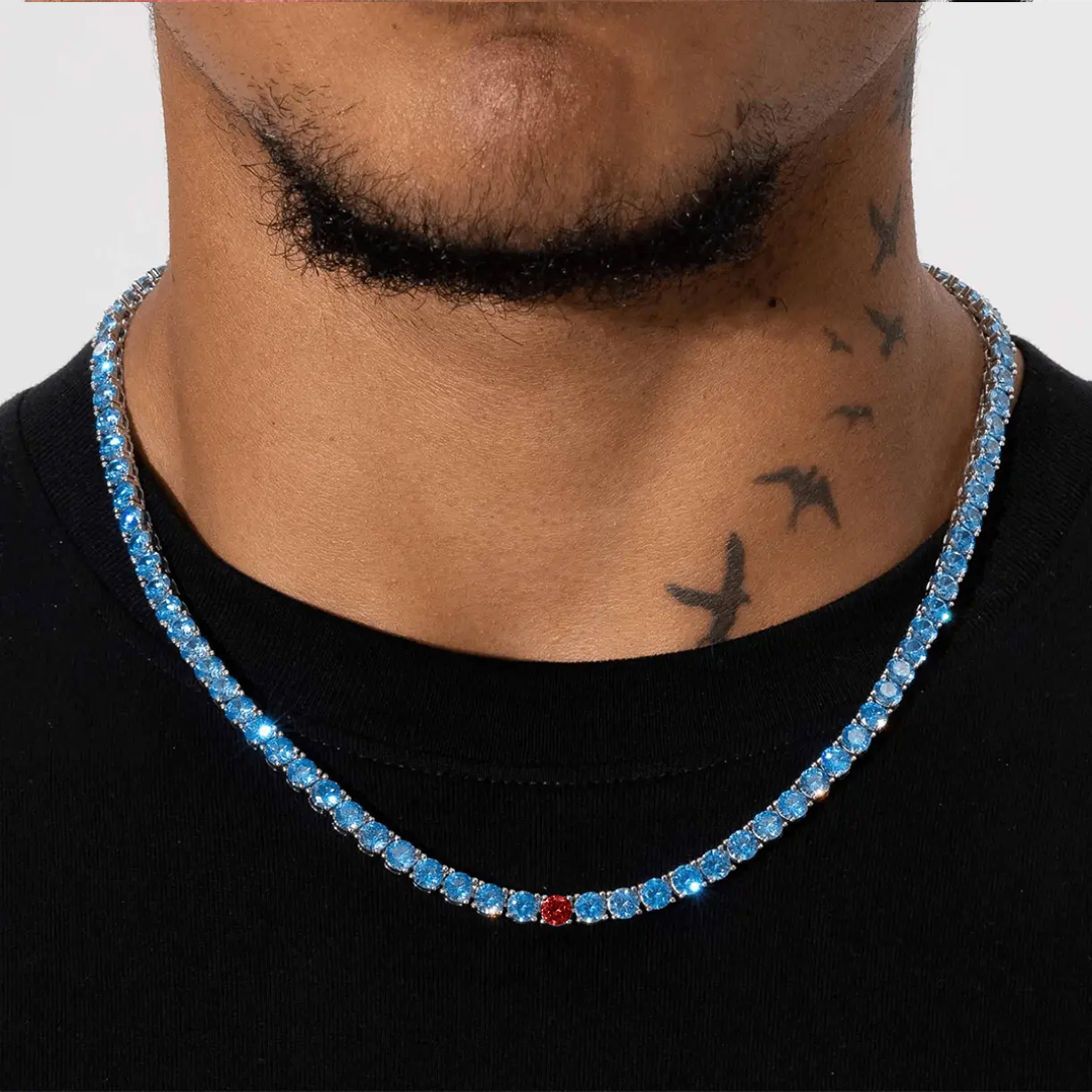Diabetes Awareness Blue Diamond Necklace – OliviaHandicrafts