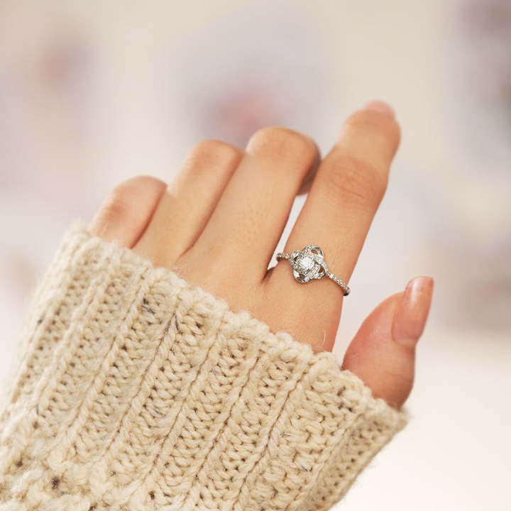 Matching Mother & Daughter Silver Knot Rings