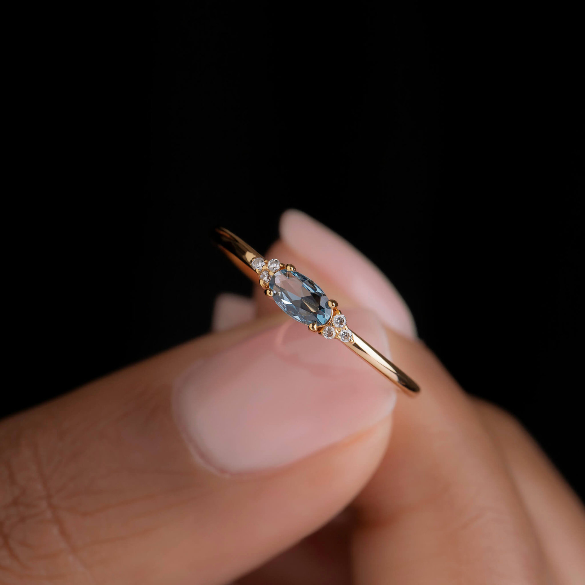 Choosing Peace Minimal Oval Cut Ring – OliviaHandicrafts