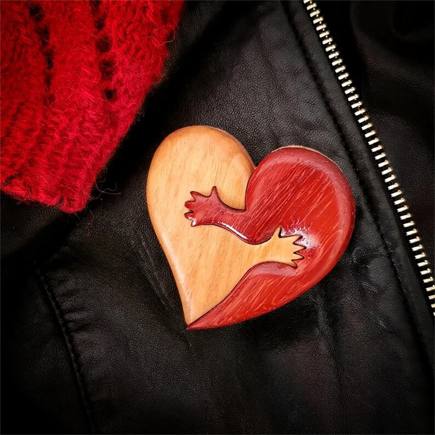 💖A Hug from My Heart for You Handmade Wood Carvings