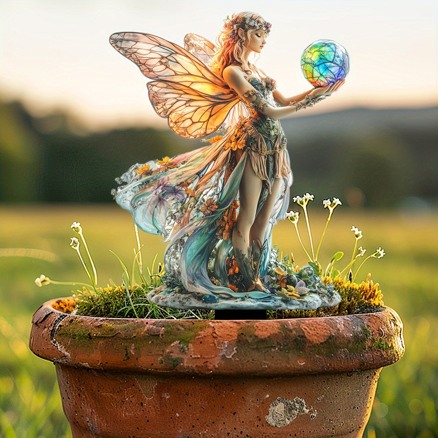 🔥Last Day Promotion 49% OFF-Fairy with colored crystal ball