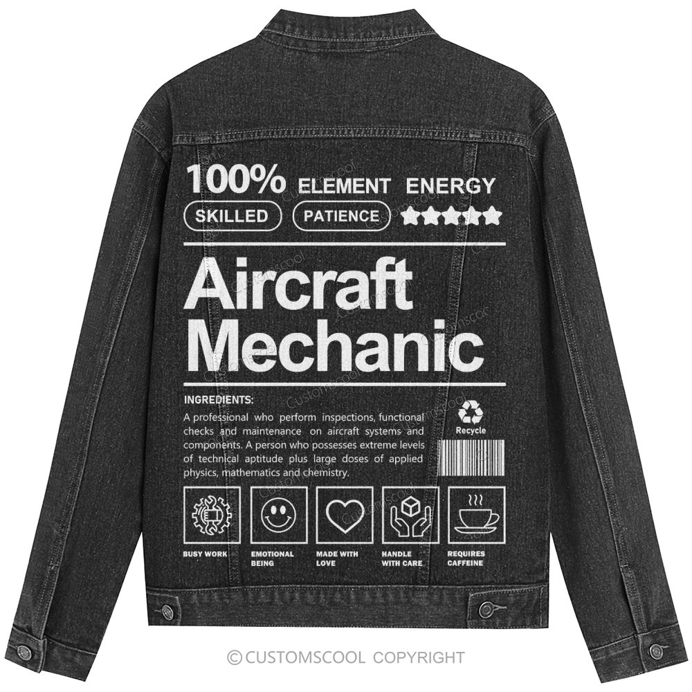 Aircraft Mechanic Denim Jacket – Customscool
