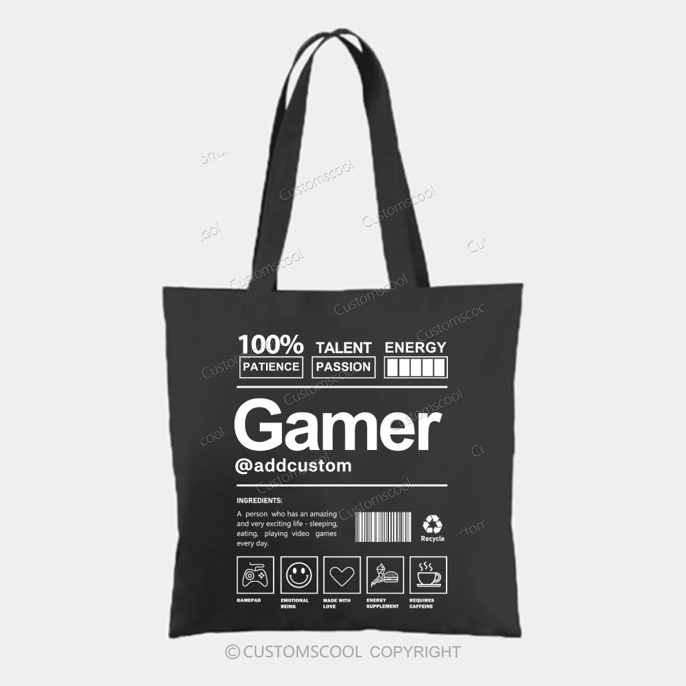Gamer Addcustom Tote Bag – Customscool