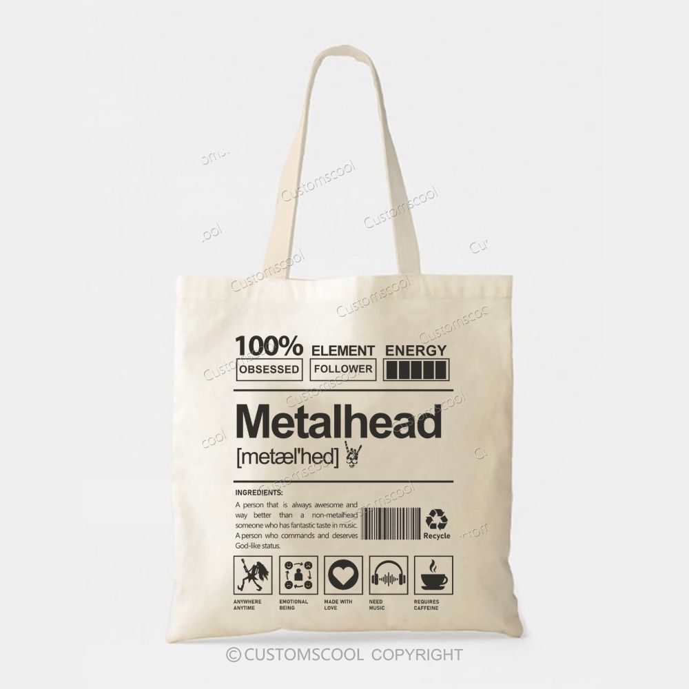 Metalhead Tote Bag – Customscool