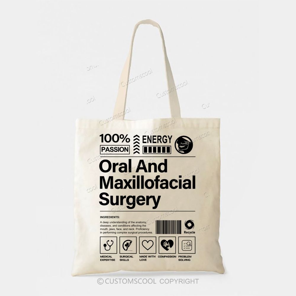 Oral And Maxillofacial Surgery Tote Bag – Customscool