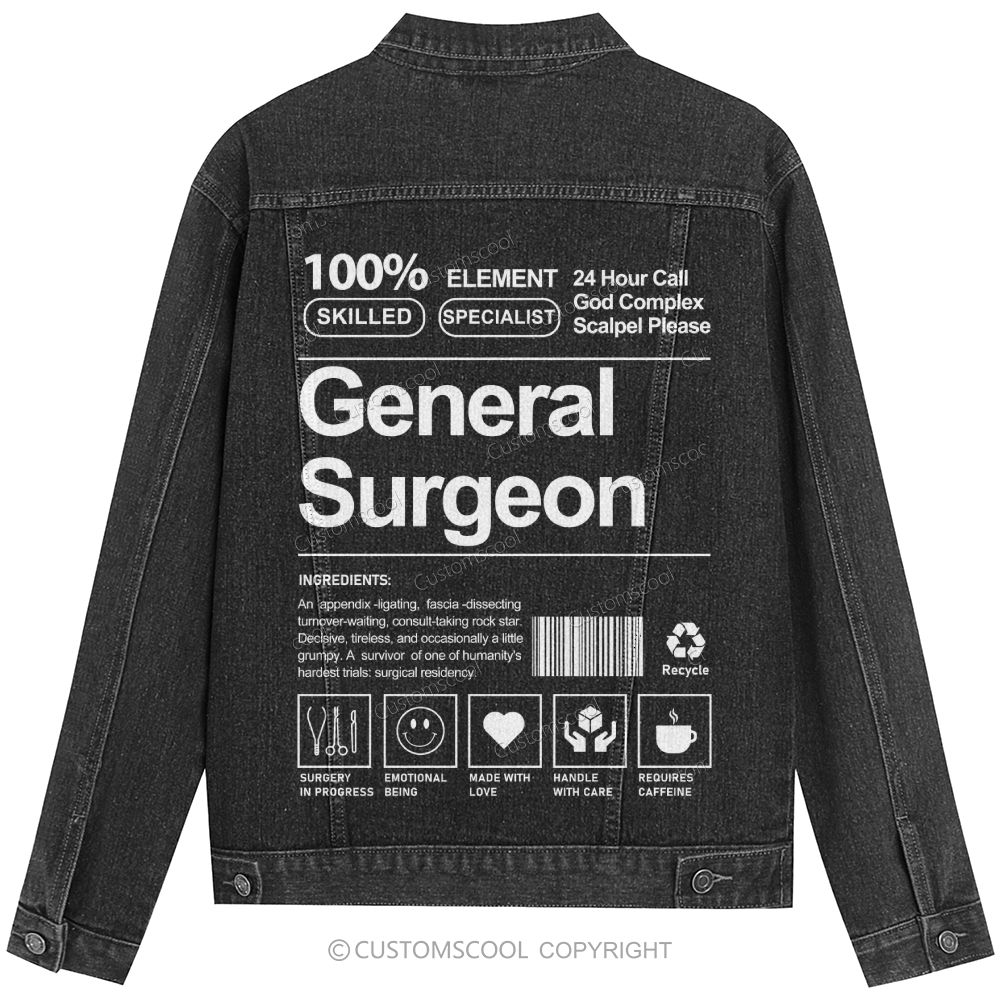 General Surgeon Denim Jacket Customscool