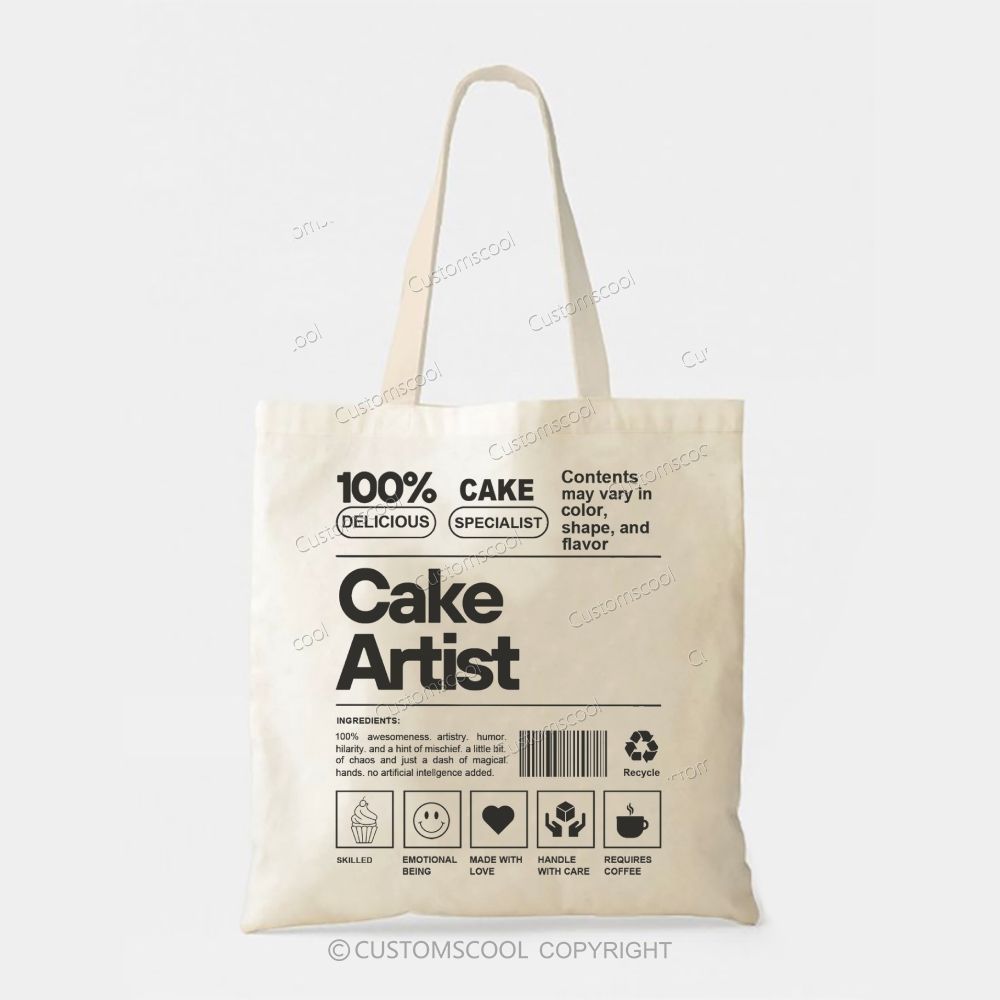 Cake Artist Tote Bag Customscool