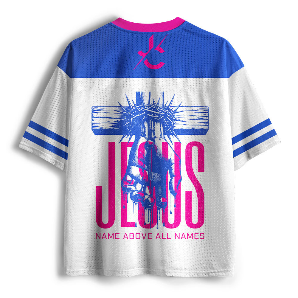 Name Above All Names Christian Mesh Jersey – Customscool