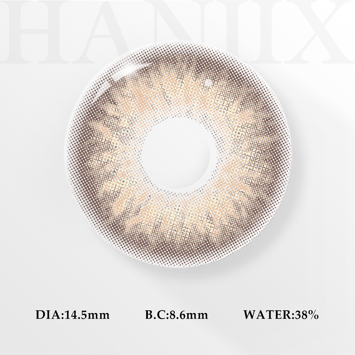 HANIIX Adeline Brown Prescription Colored Contacts