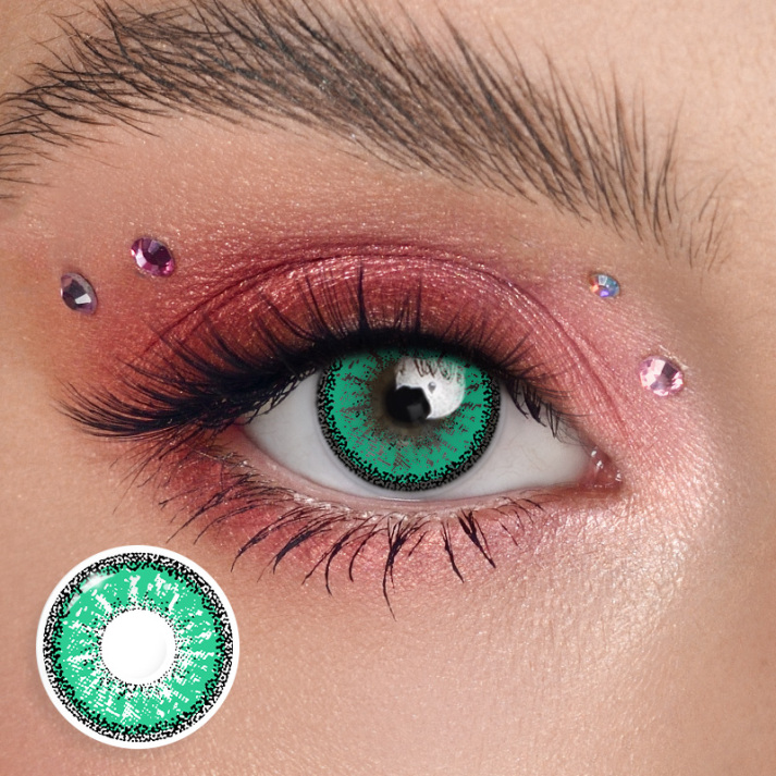 Anime Green Cosplay Vibrant Colored Contacts – HANIIX