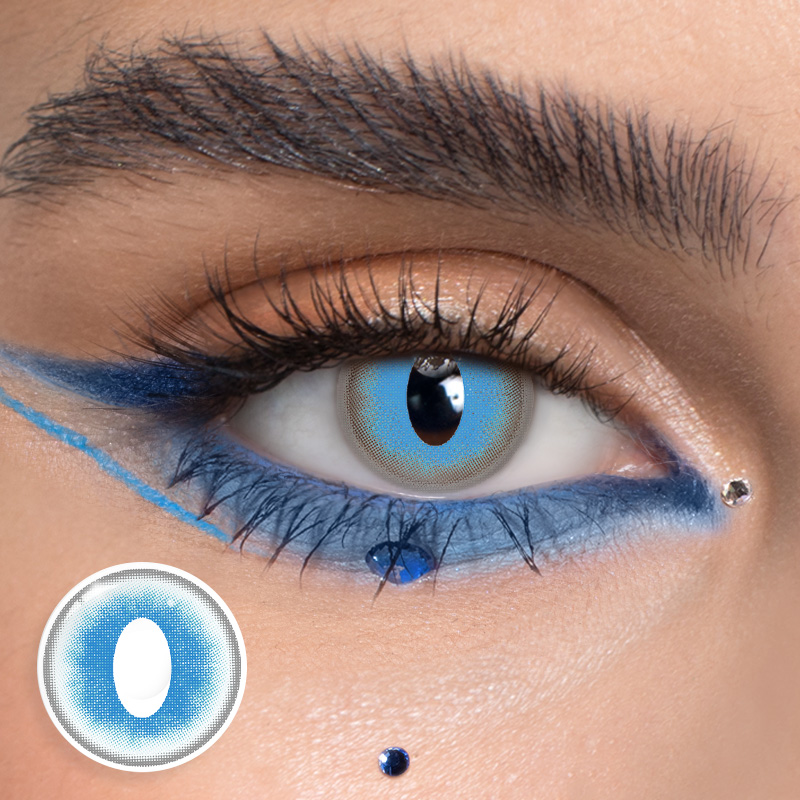White Contact Lenses - Halloween, Cosplay and Costume Contacts – HANIIX