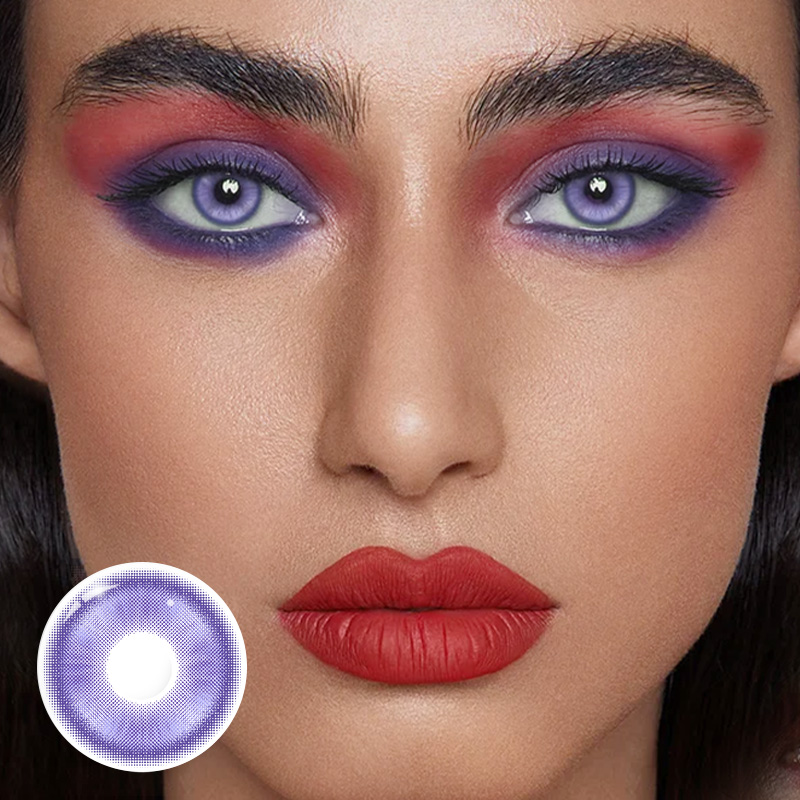 Purple Contacts & Violet Prescription Contact Lenses – HANIIX