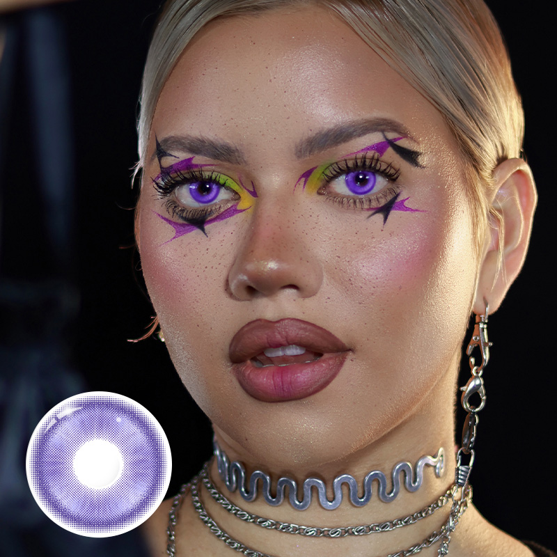 Violet Colored Contacts - Order Purple Contact Lenses Online – HANIIX