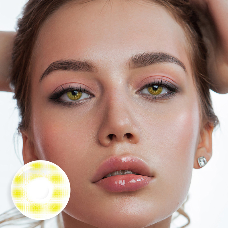 HANIIX Nova Yellow Costume Yearly Colored Contacts