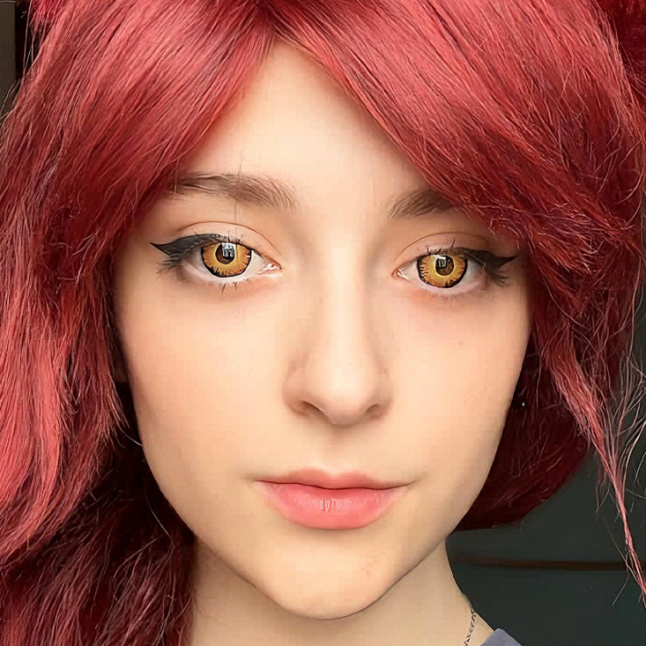 Werewolf Orange Animal Eye Costume Colored Contacts – HANIIX