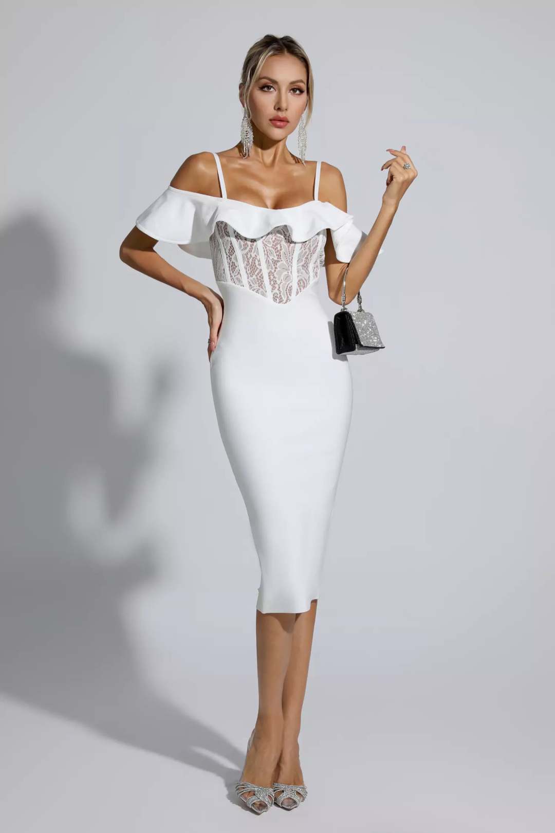 Bandage Dress | Lace Dress | Midi Dress