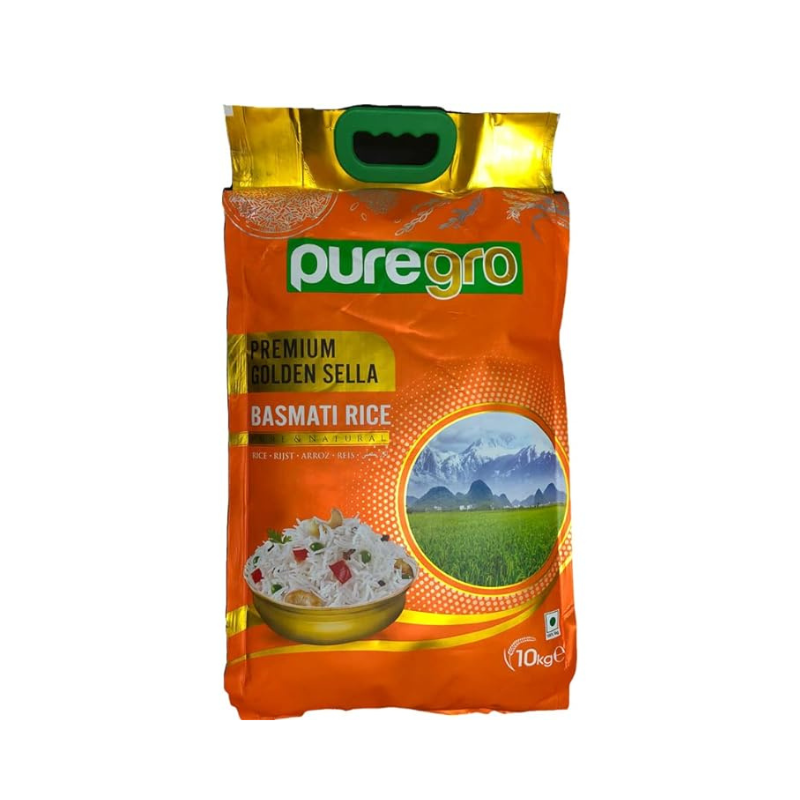 Pure Gro Golden Sella Basmati Rice 10kg-Pride of Africa Foods