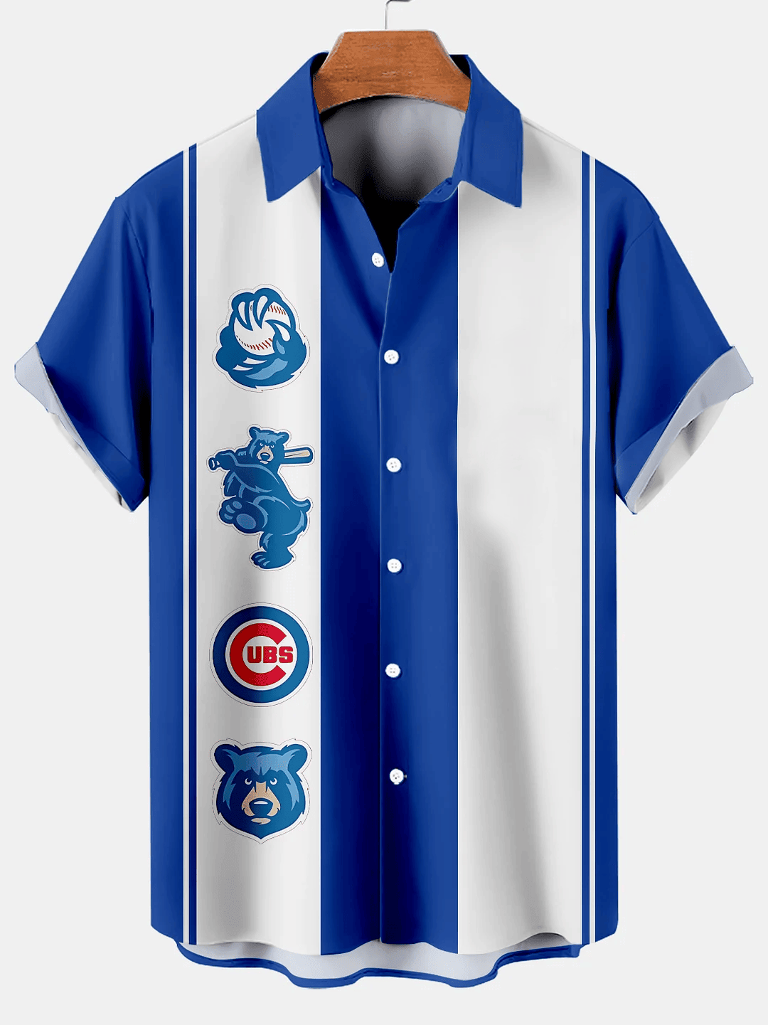Chicago Cubs Classic Retro Baseball Team Print Hawaiian Shirt