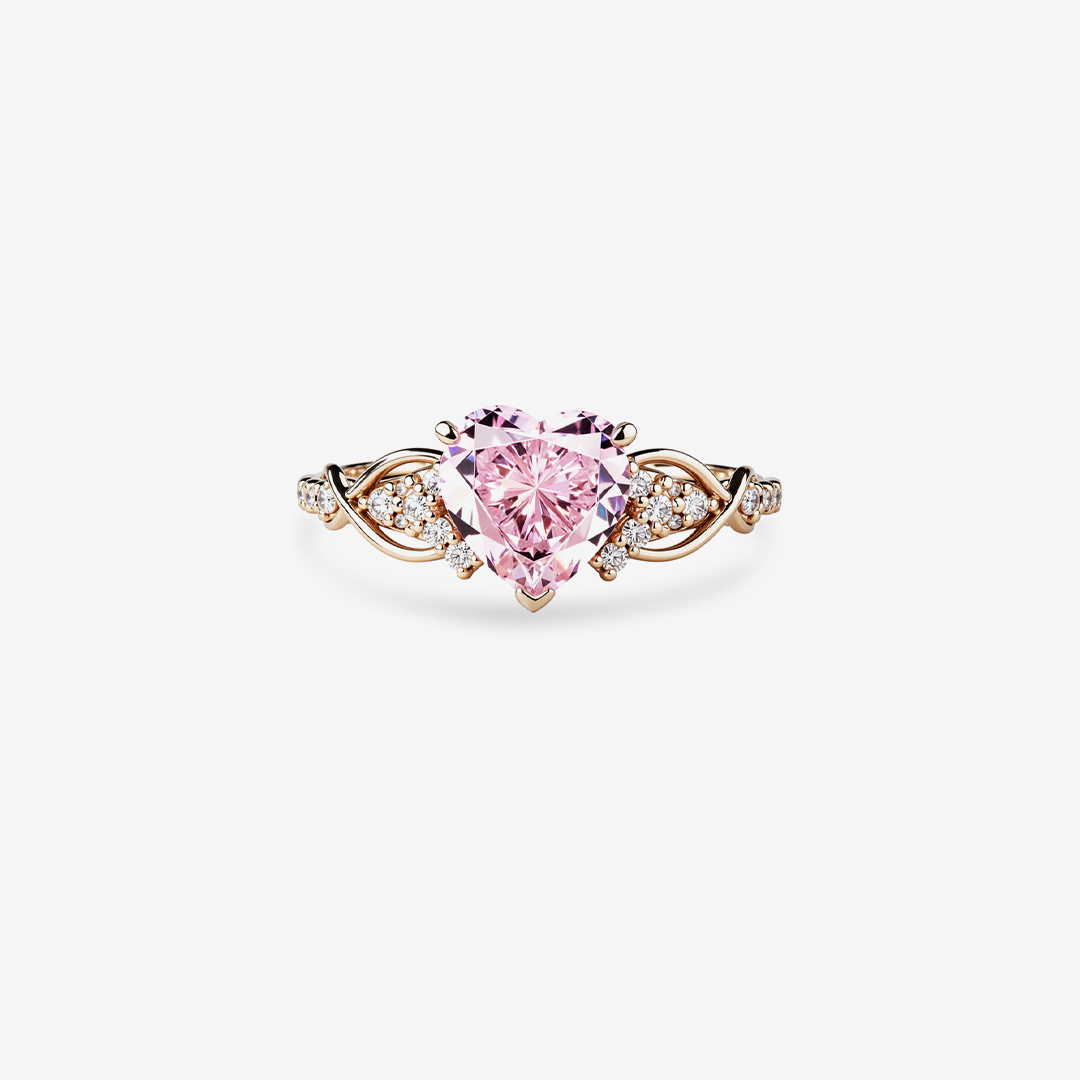 Breast Cancer Awareness Pink Diamond Ring – InspiringJewel