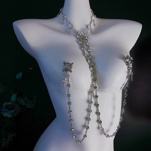 Nipple ring chain store