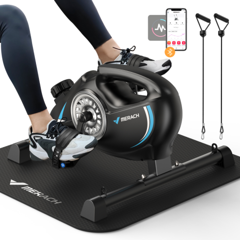 Mini Exercise Bike: Compact Fitness Companion with Merach APP – Trainnox