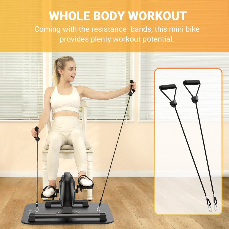 Mini Exercise Bike: Compact Fitness Companion with Merach APP – Trainnox