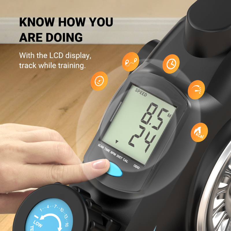 Mini Exercise Bike: Compact Fitness Companion with Merach APP – Trainnox