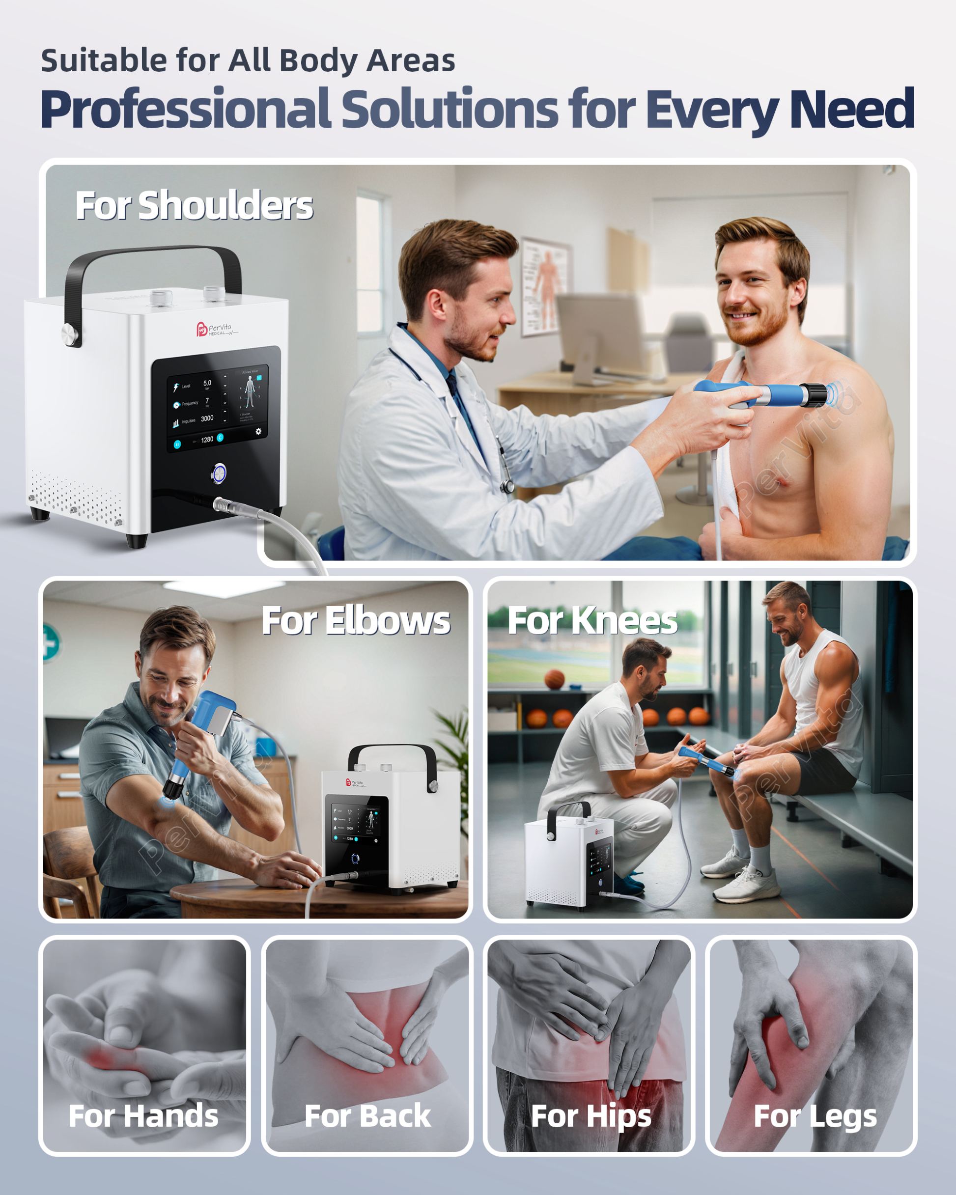 PerVita Medical Extracorporeal Shock Wave Therapy Machine PSP15 ...
