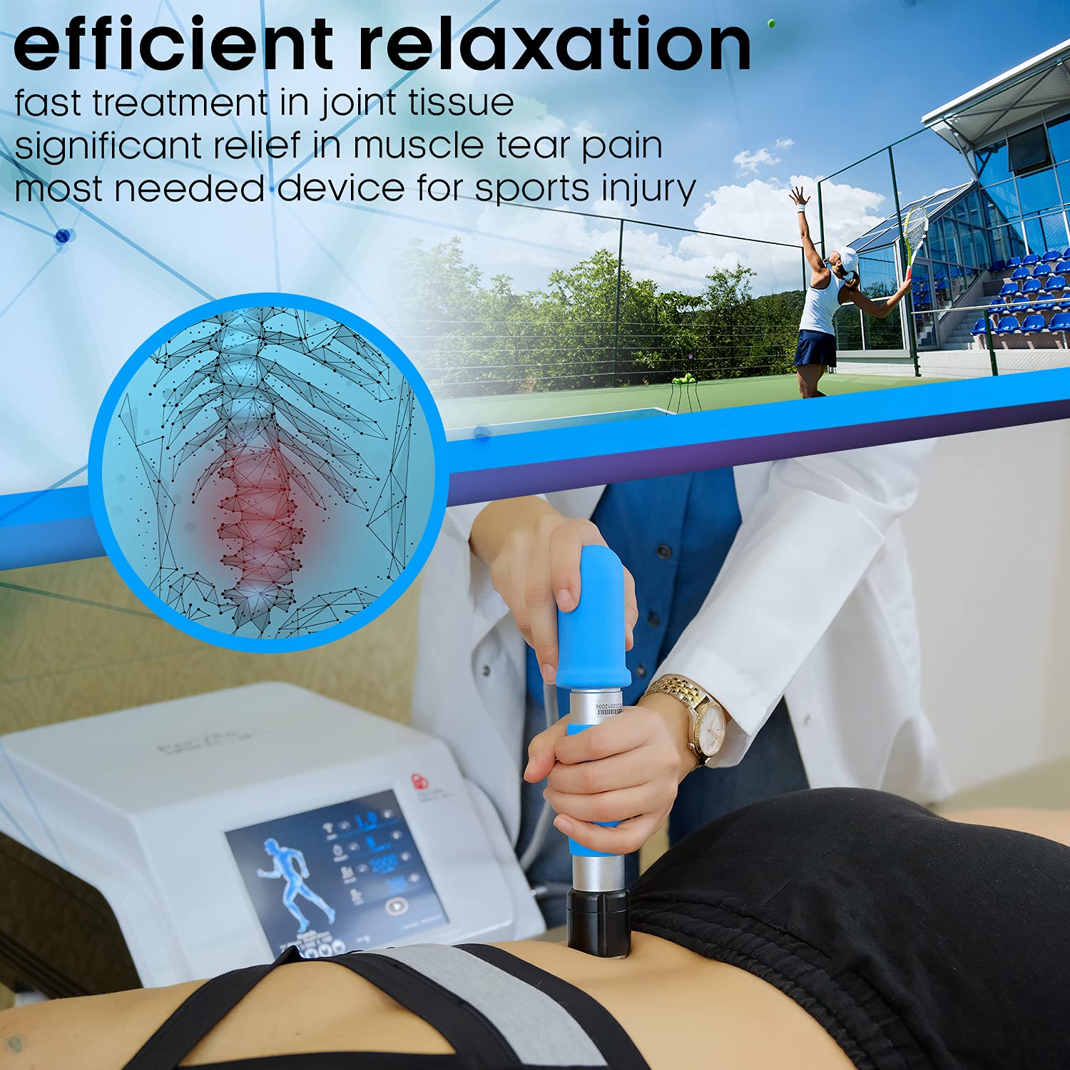 PERVITA MEDICAL Extracorporeal Shock Wave Therapy Machine PSP20