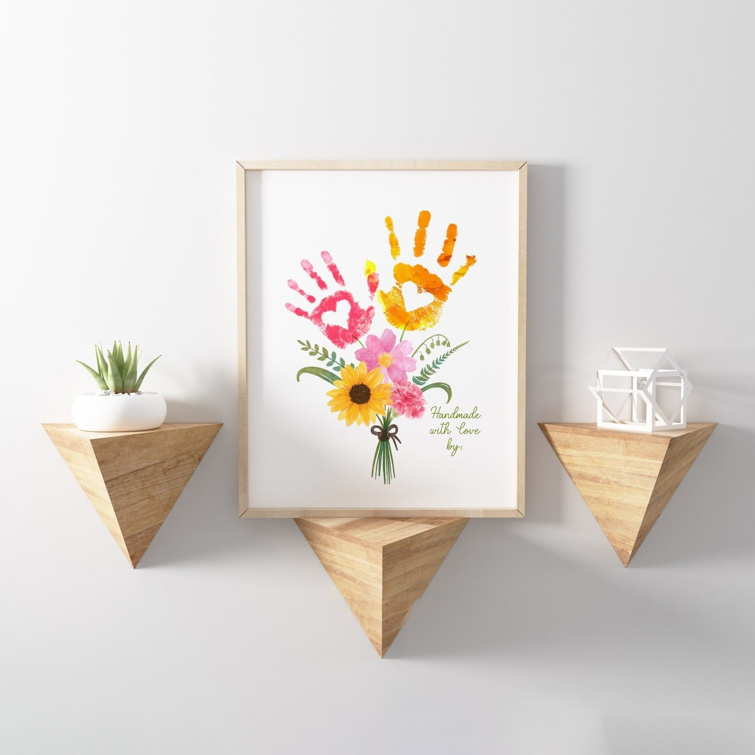 💐Custom Bouquet Craft Handprint Art Frame