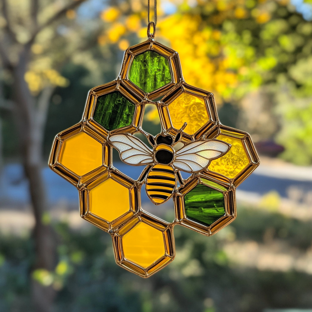 🌈🐝Honey Bee Window Hangings