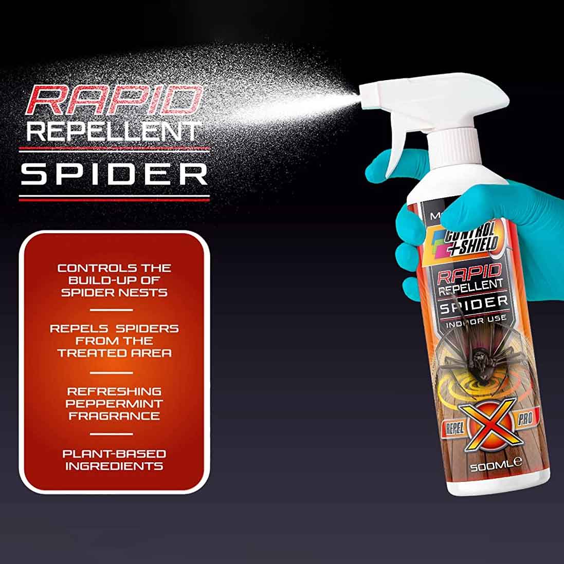 Repel Pro Natural Non Toxic Spider Repellent -StressNoMore