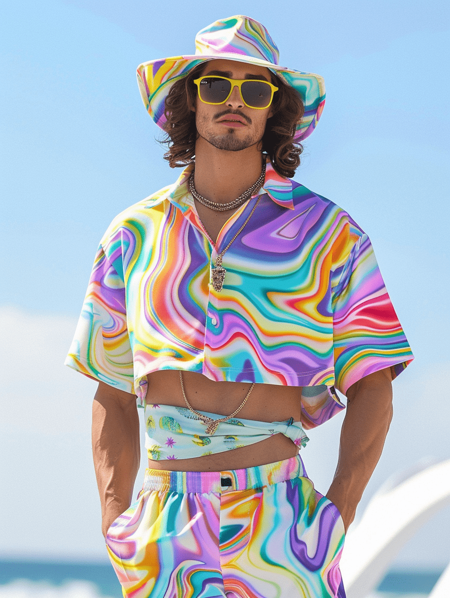 Men's Rainbow Crop T-shirt – s