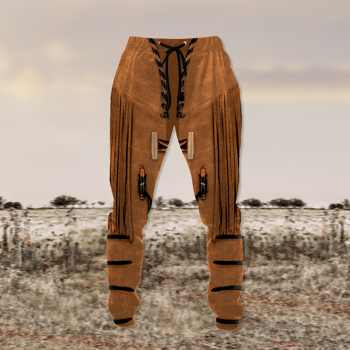 Wearshes Western Tassel 3d Print Sweatpants