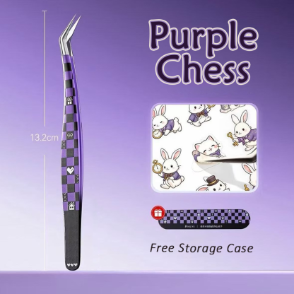 (Tweezer) Purple Whimsy - Premium Coloful Tweezers (only for 18 ...