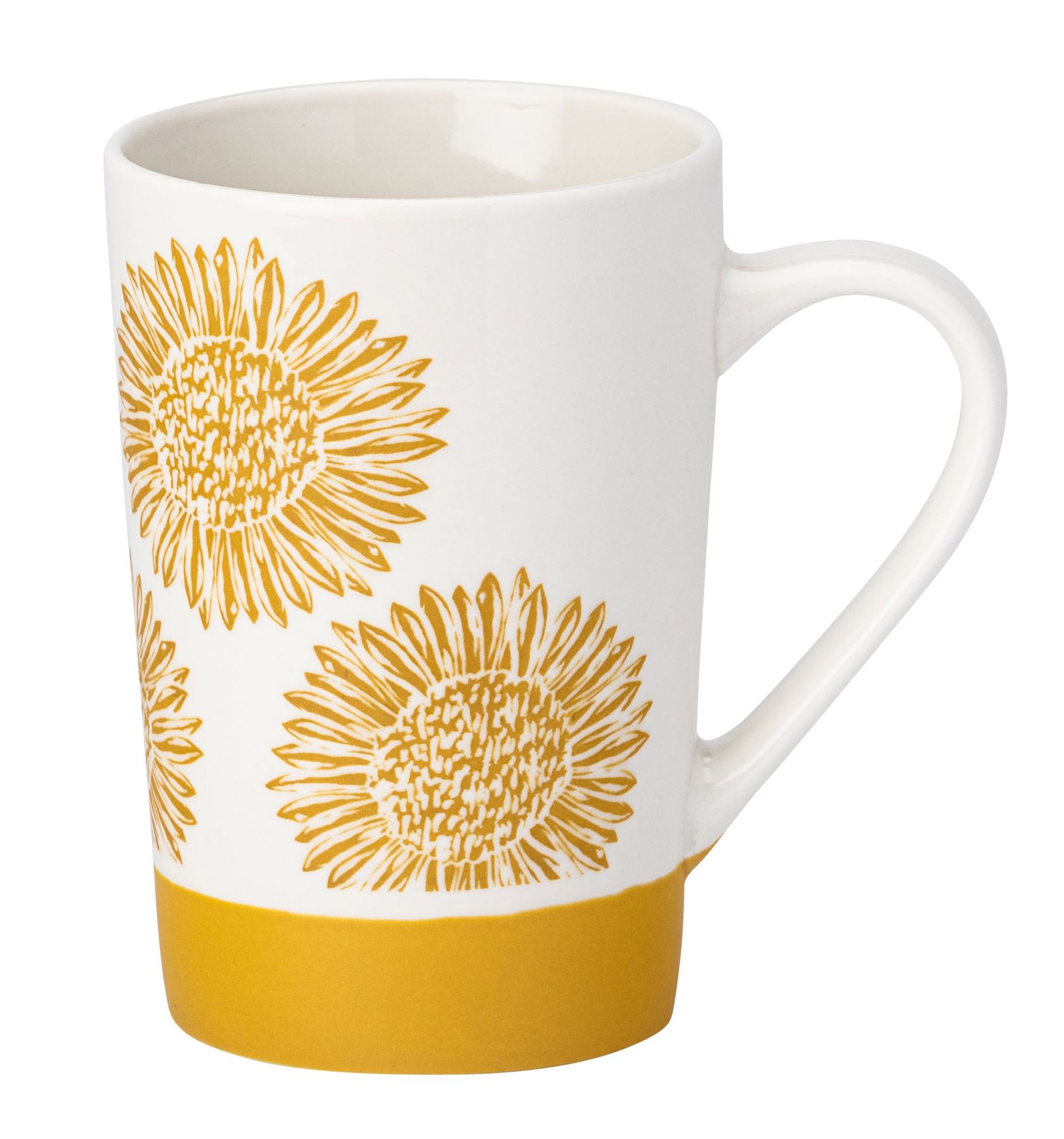 Artisan Flower Yellow Latte Mug – Roov
