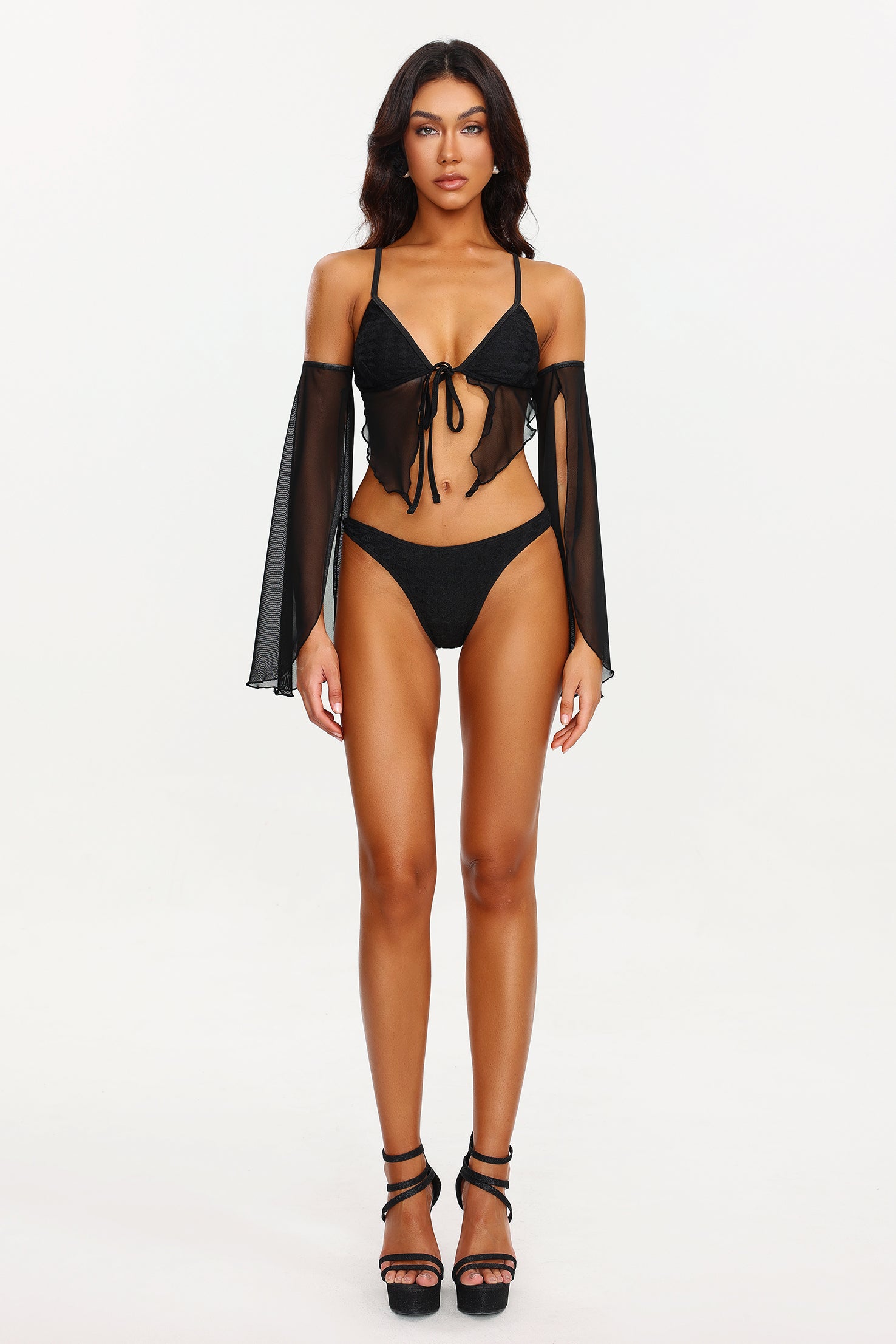 Myrna Mesh Sleeves Bikini Bellabarnett