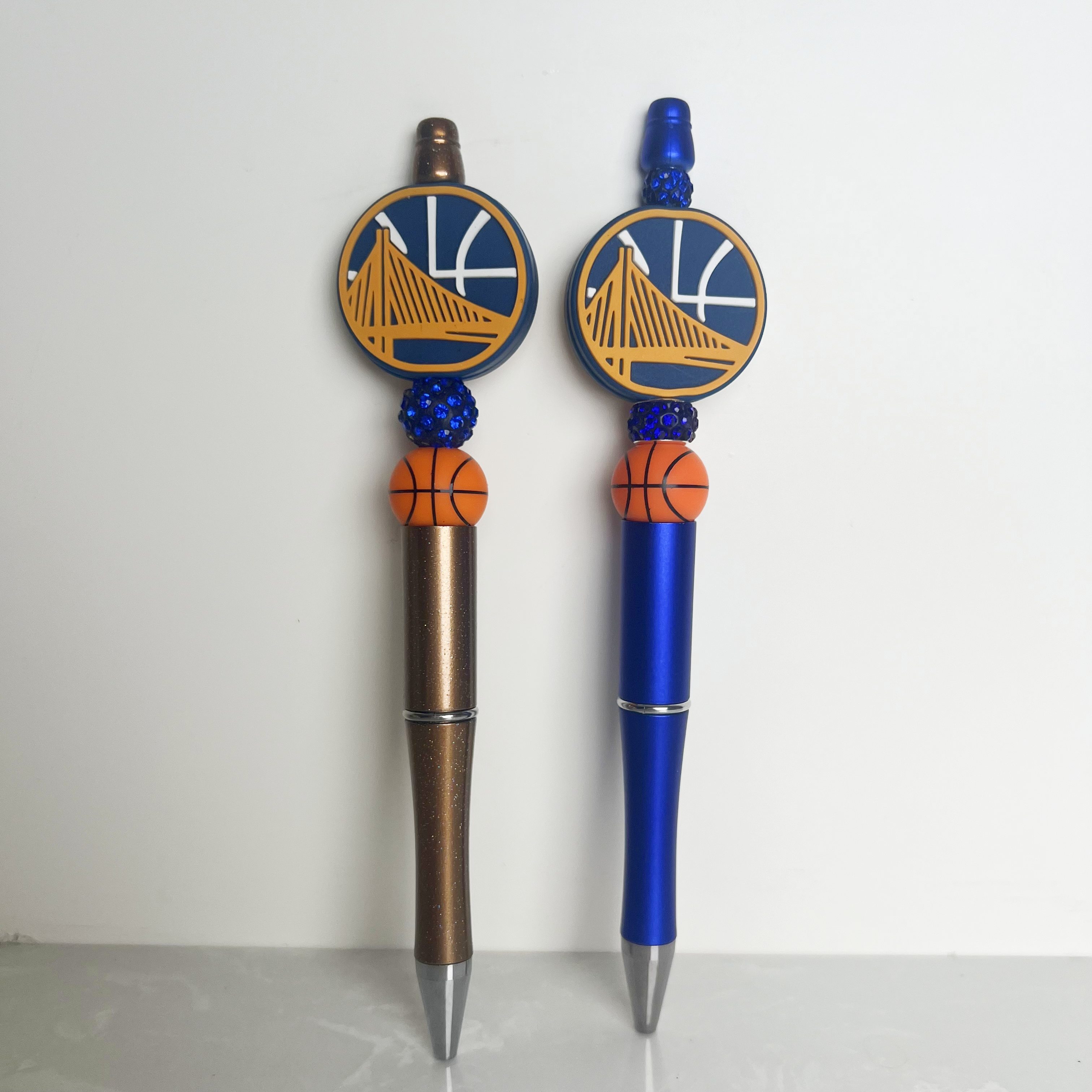 Premade Beaded Pen-Basketball