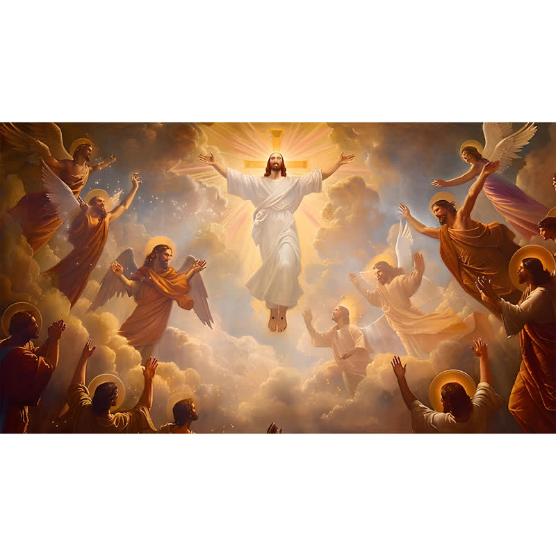 Jesus Ascension into Heaven - Wooden Jigsaw Puzzle