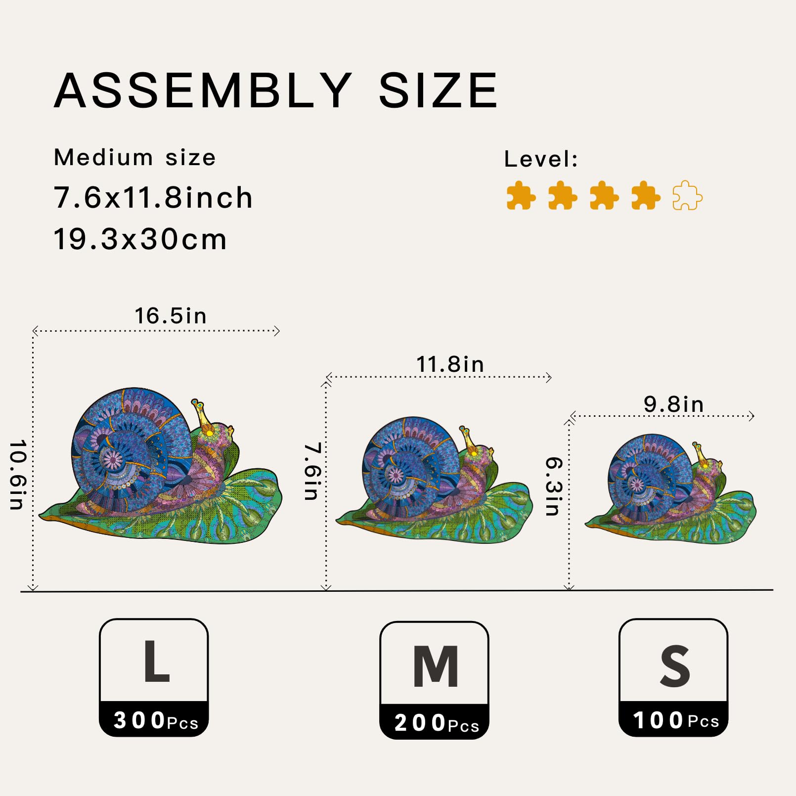 Small Snail - Wooden Jigsaw Puzzle