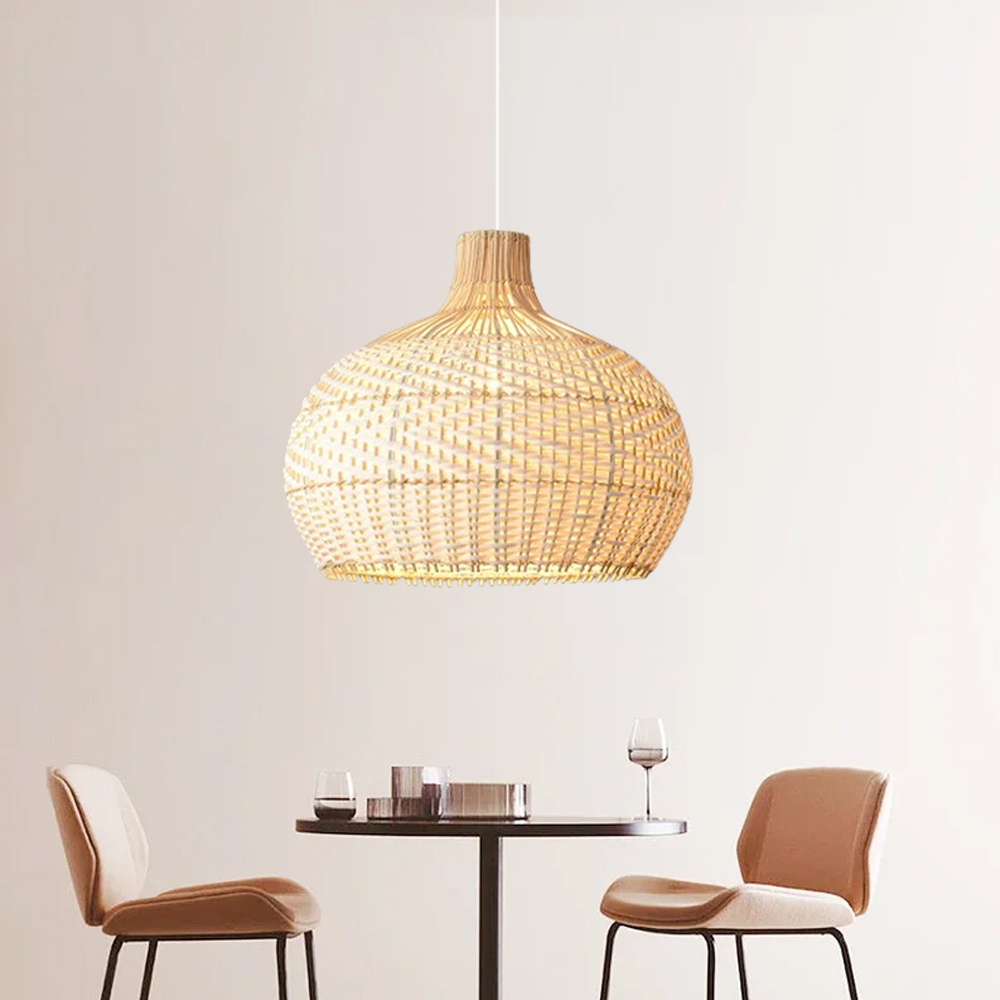 Modern Farmhouse Kitchen Round Rattan Pendant La White Rattan Ceiling