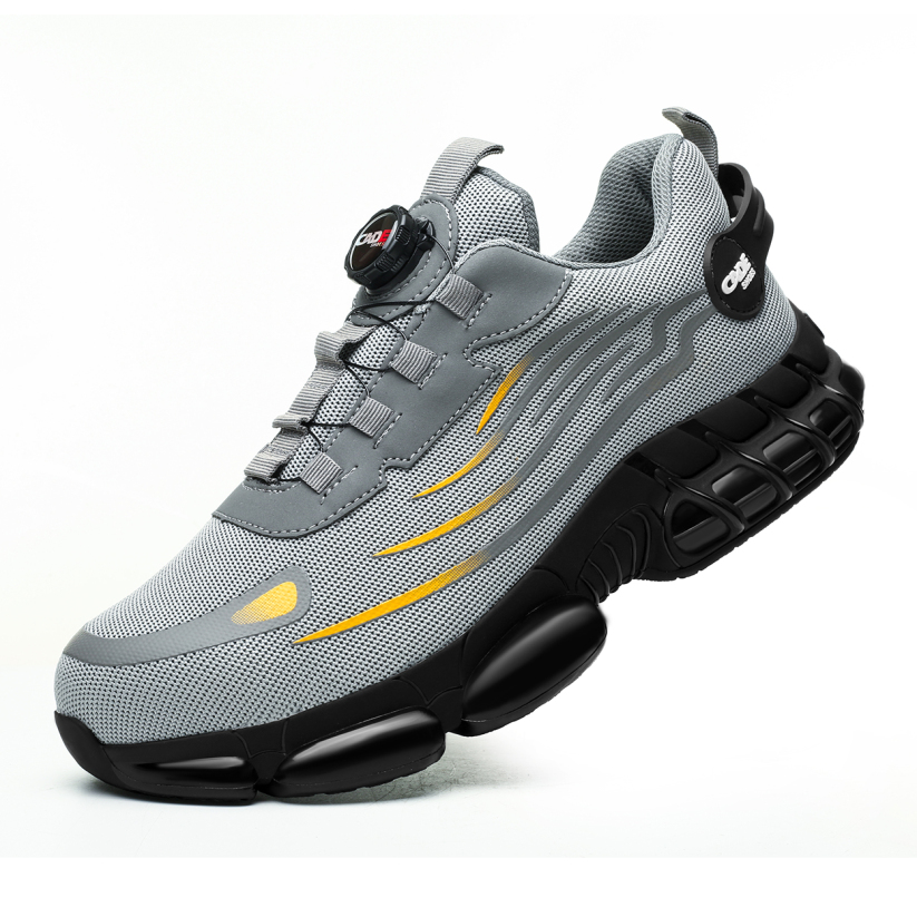 Outdoor & Hiking Steel Toe Shoes Knob Lacing Up Safety Shoes – Cadeshoes