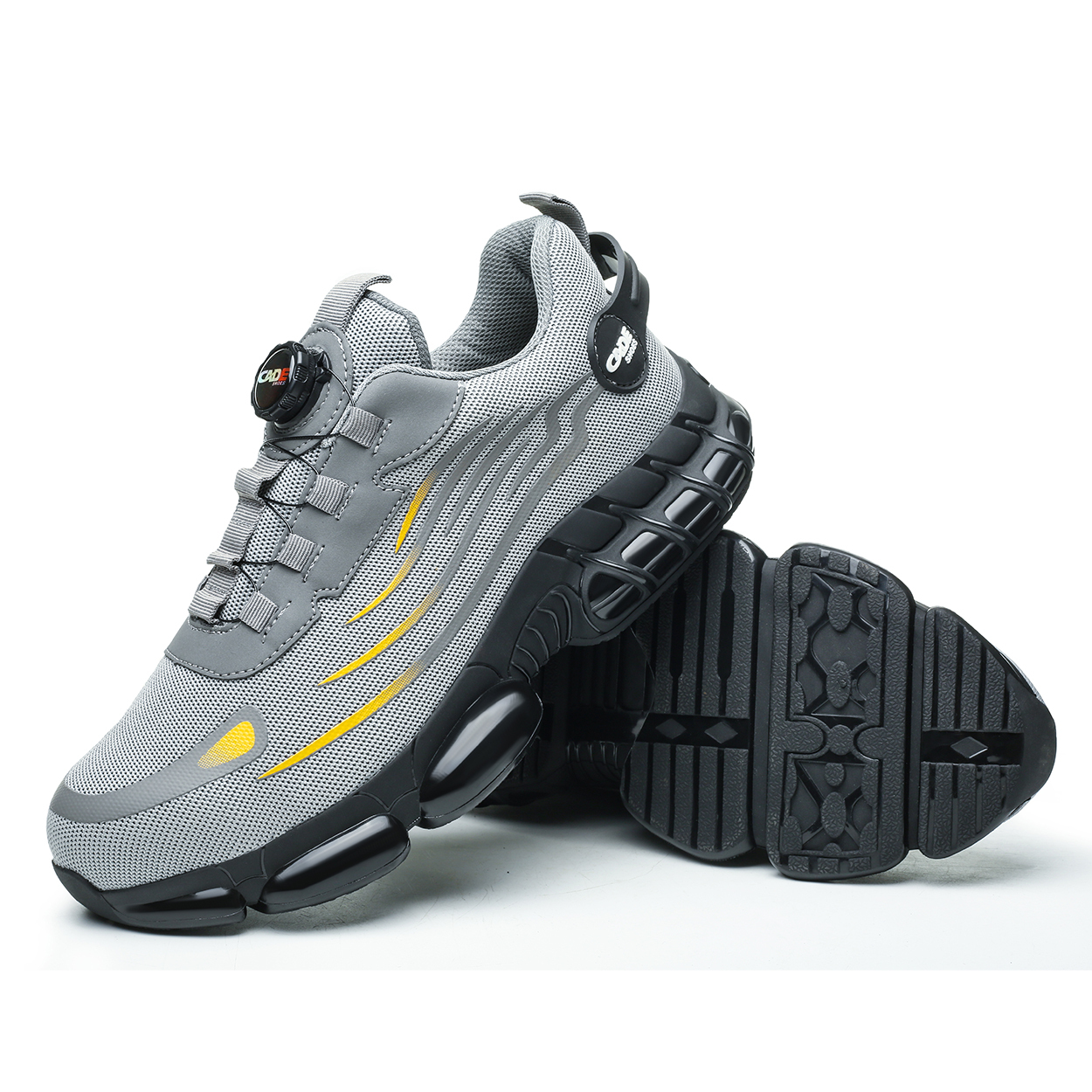 Outdoor & Hiking Steel Toe Shoes Knob Lacing Up Safety Shoes – Cadeshoes