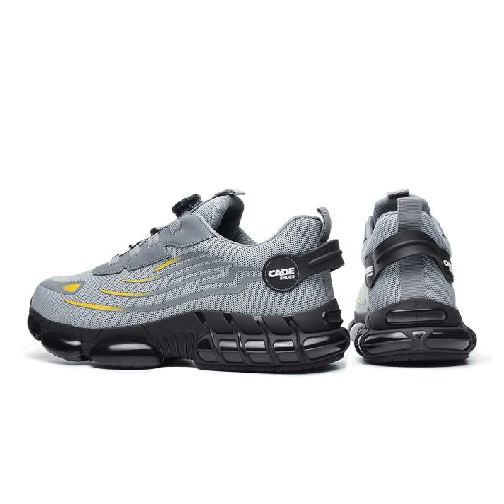 Outdoor & Hiking Steel Toe Shoes Knob Lacing Up Safety Shoes – Cadeshoes