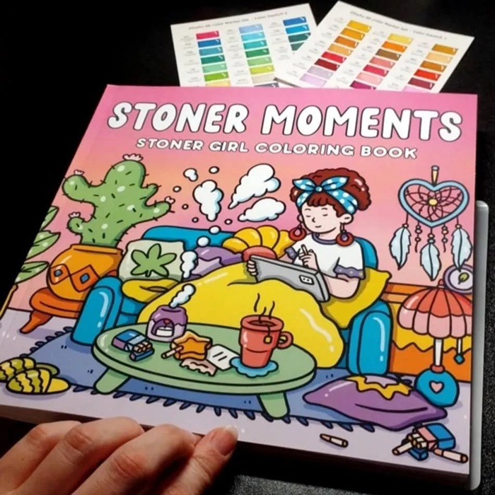 Easter gift Stoner Moments: Stoner Girl Coloring Book