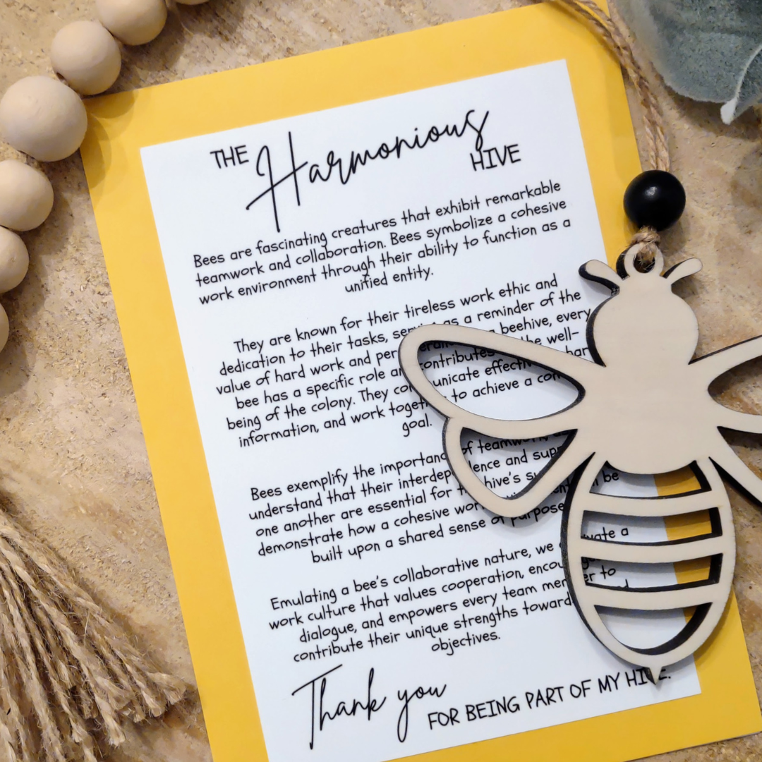 The Harmonious Hive Story Charm-Teamwork/Co-Worker Ornament