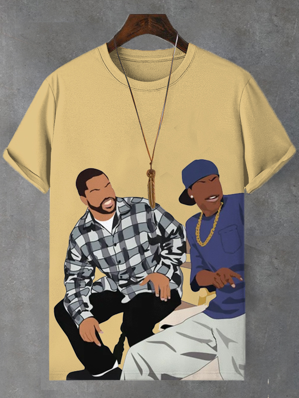 Men's Funny Hip Hop Meme Print T-Shirt – Styleame