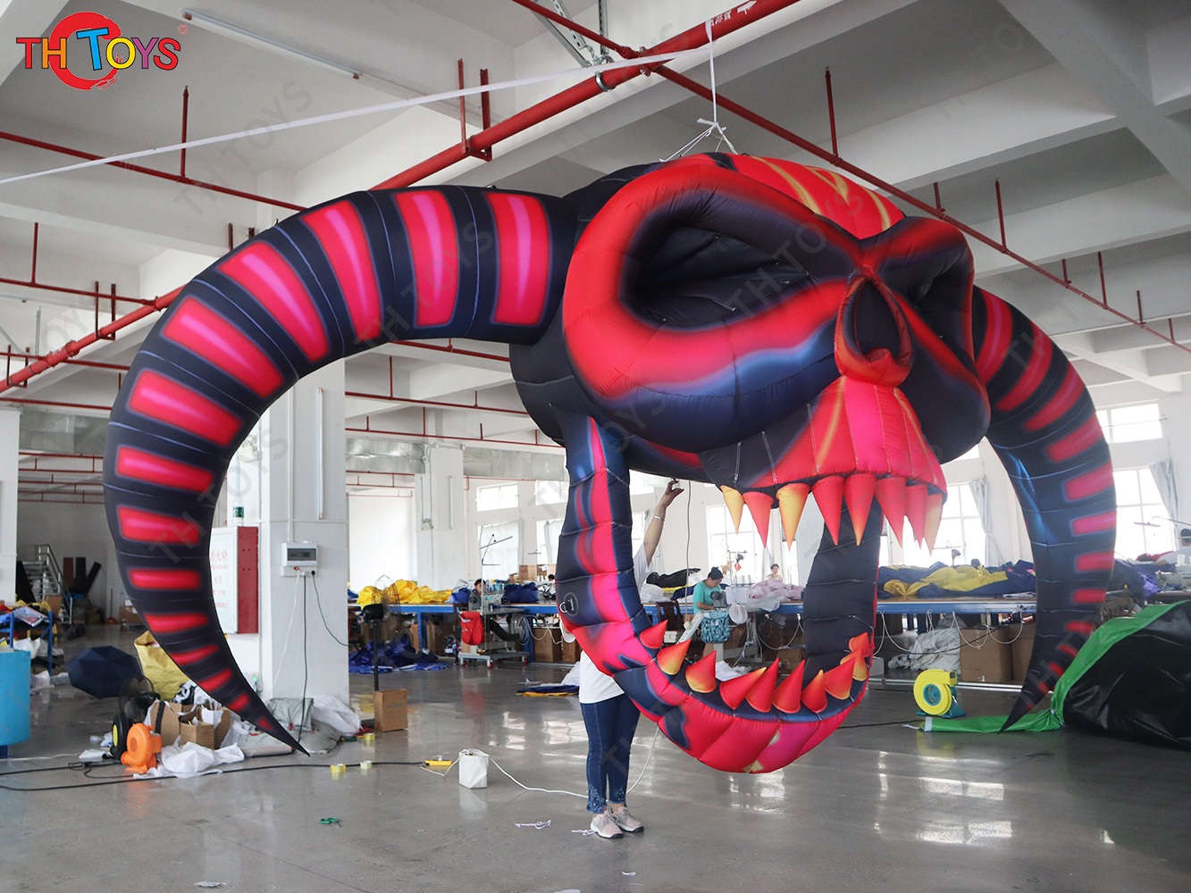 Large skull inflatable Concert stage / inflatable skull head / Hallowe ...