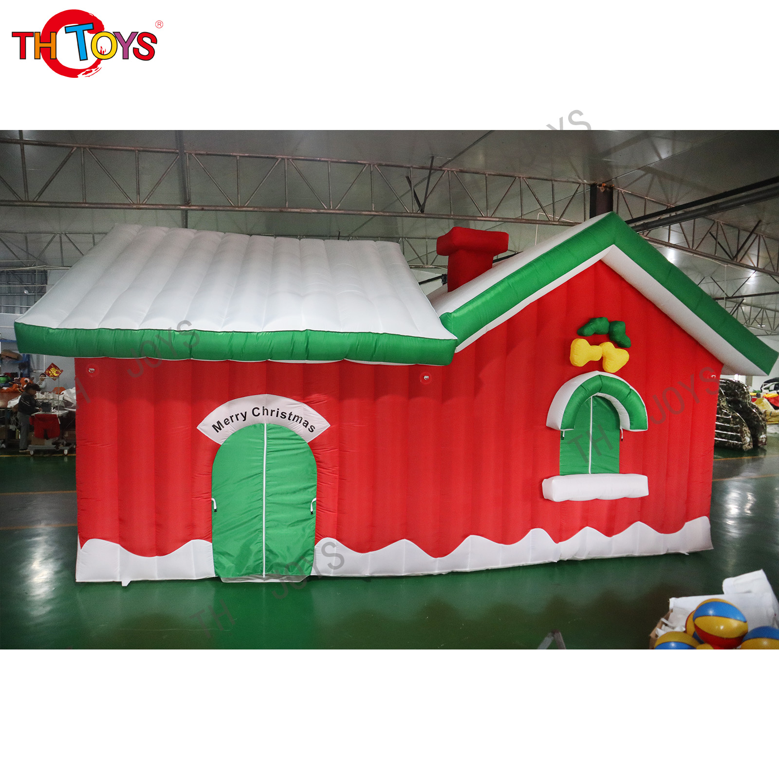 4x3m Outdoor Brown Santa Grotto Inflatable Christmas House Tent Inflat